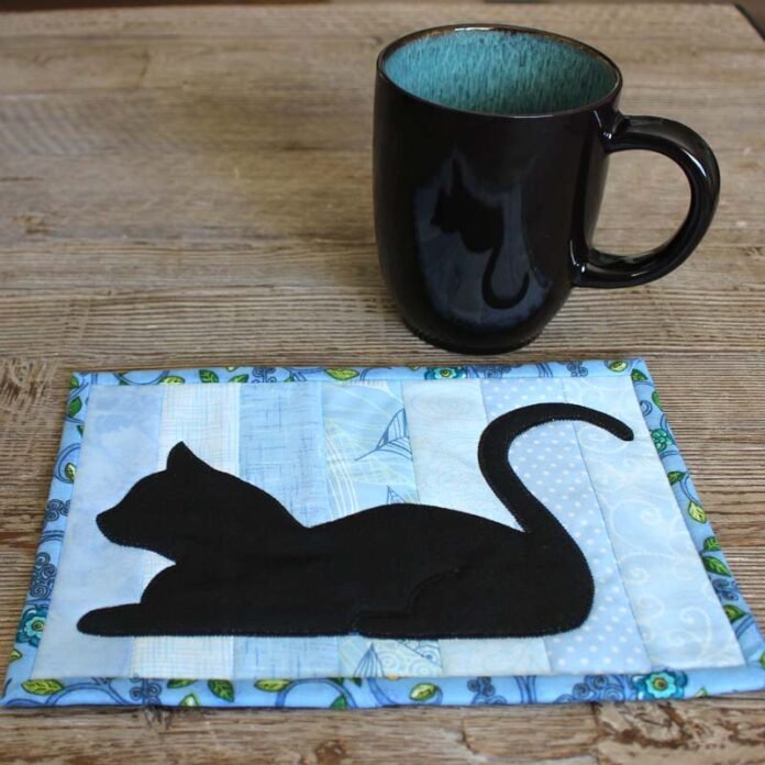 CAT MUG RUGS WITH APPLIQUES – QUILT PATTERN – Patterns.curiosodaweb.com