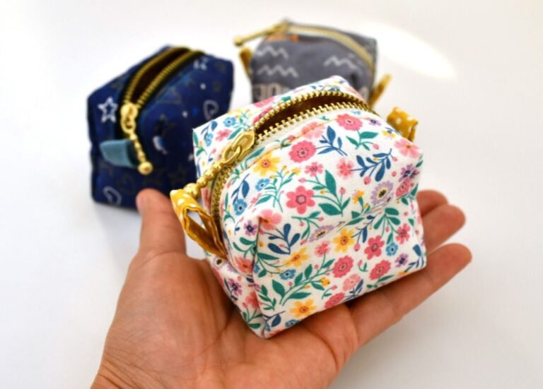 How to sew a mini zipper bag – Quilt Pattern – Patterns.curiosodaweb.com